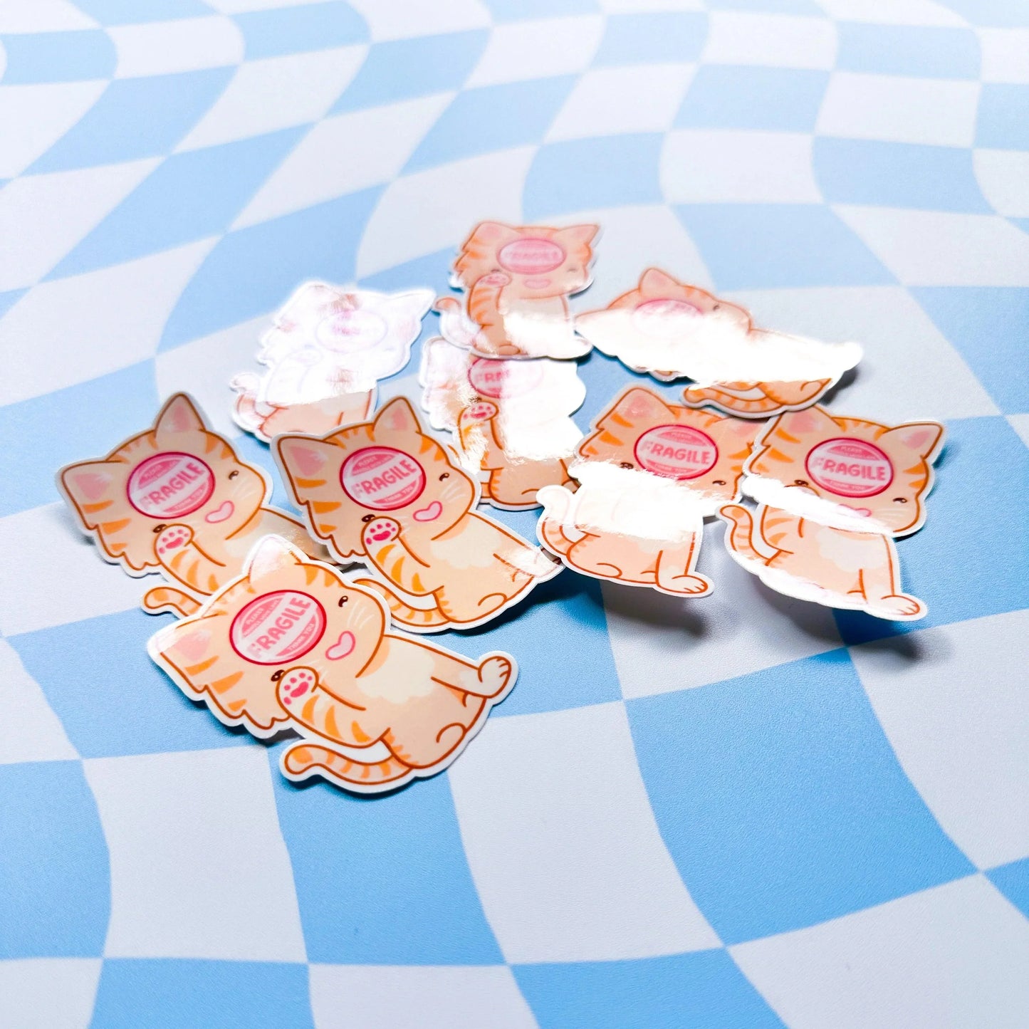 Fragile Cat Sticker – Arttay Designs
