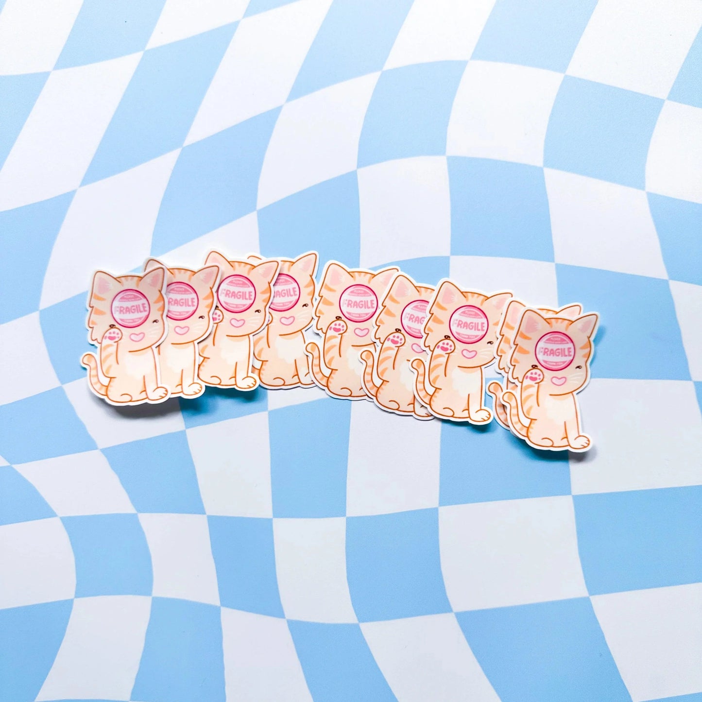 Fragile Cat Sticker – Arttay Designs