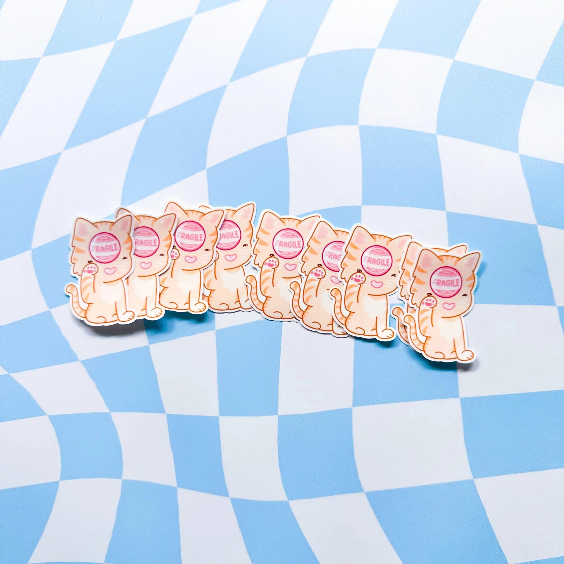 Fragile Cat Sticker – Arttay Designs